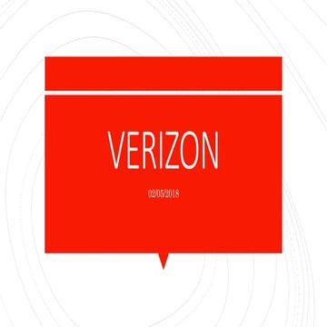 Verizon communications | PPTX
