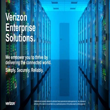 Verizon Enterprise Solutions Story | PPTX