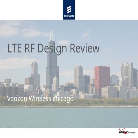 Verizon Wireless LTE Design Review - Chicago - Final Report.ppt