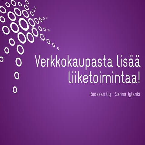 Verkkokaupan perusteet | PPT