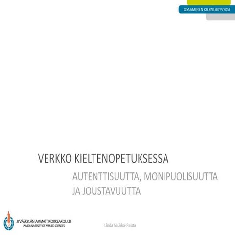 Verkko kieltenopetuksessa | PDF