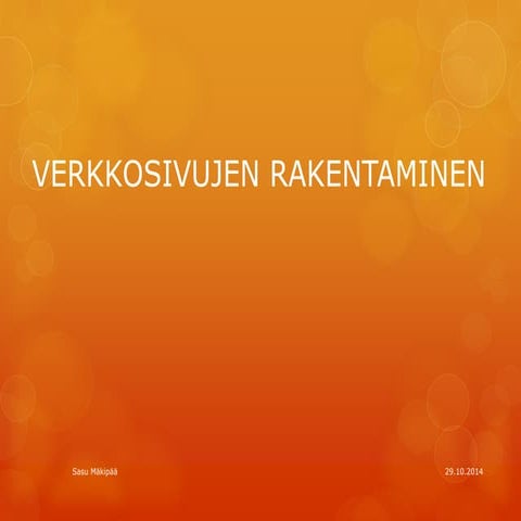 Verkkosivujen Rakentaminen | PDF