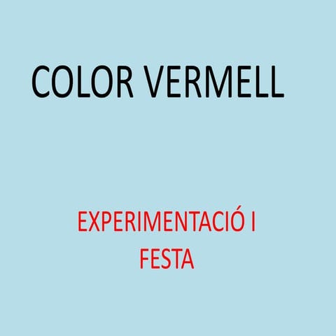 Vermell | PPT