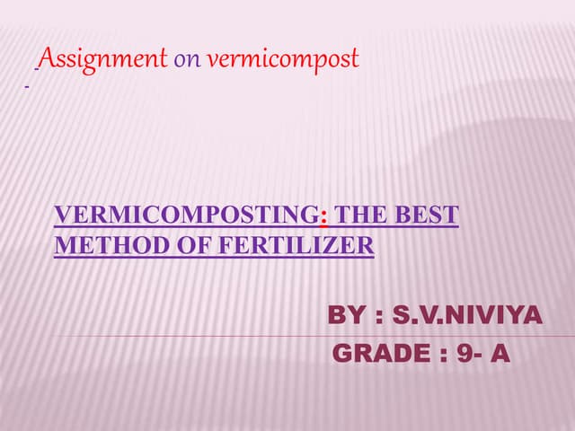 vermicompost preparation procedure in ethiopia | PPTX