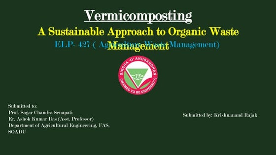 VERMICOMPOSTING - TYPES, METHODS, ADVANTAGES AND DISADVANTAGES | PDF