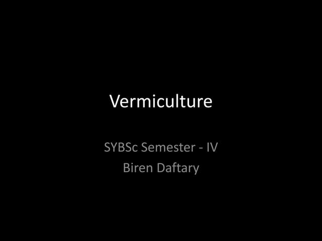 Vermiculture | PDF
