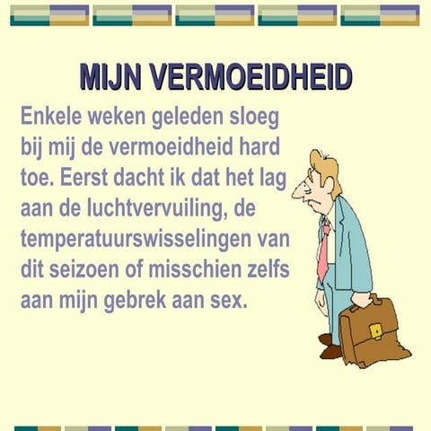vermoeid | PPT