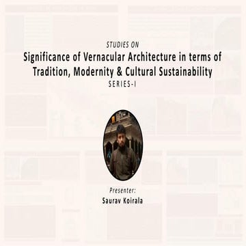 Significance of Vernacular Architecture in terms of Tradition ...