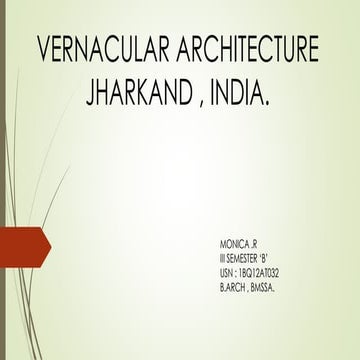 Vernacular architecture | PPTX