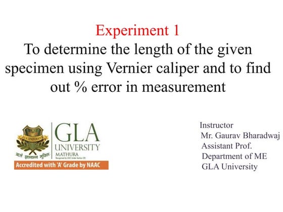 Calculation of least count in metric & imperial | PPTX | Physics | Science