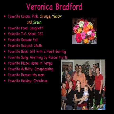 Veronica Bradford Auto Biography | PPT