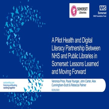 Price, V. A Pilot Health and Digital Literacy Partnership Between NHS ...