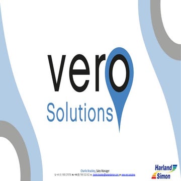 Vero Solutions - Warehouse and Logistics Tracking Systems | PDF