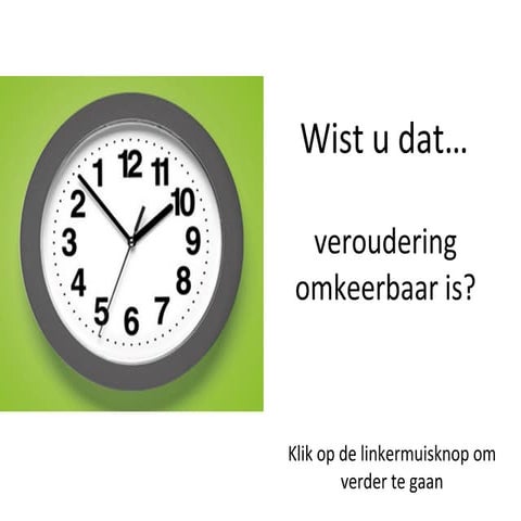 Veroudering vertragen - Hoe langer jong blijven? | PPS