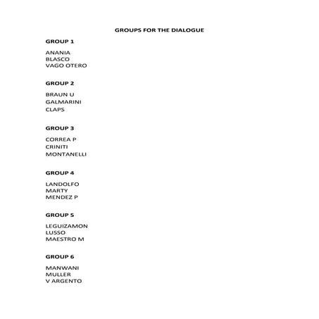 Versailles Dialogue - GROUPS & RUBRIC | PDF