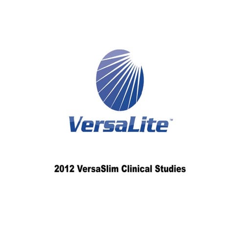 Versa Slim Clinical Studies | PDF | Physical Therapy | Wellness