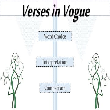 Verses in vogue | PPTX