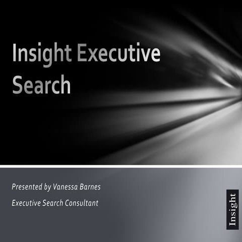 Version 3 V2 Insight Executive Search Presentation | PPT