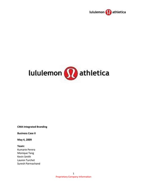Lululemon presentation | PPT
