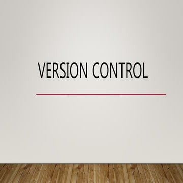 Version control Flow | PPTX