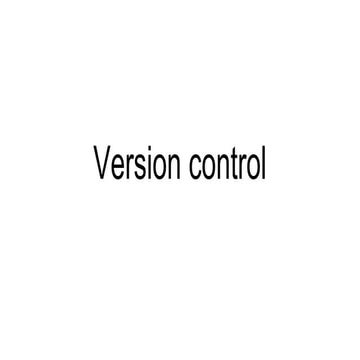 Version control | PDF