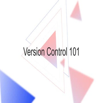 Version control 101 | PPTX
