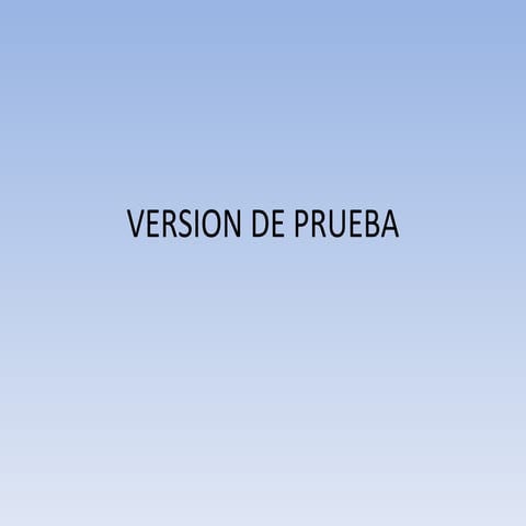 Version de prueba | PPT