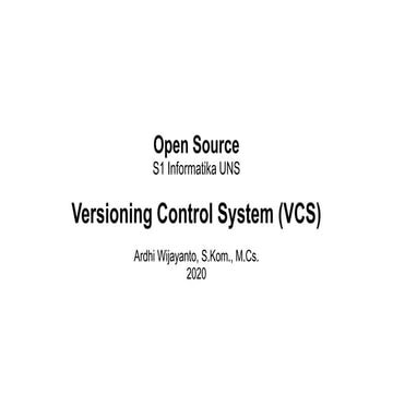 Versioning control system | PPT