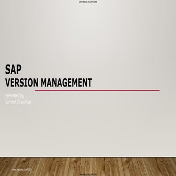 SAP Material Management Version Management.pptx