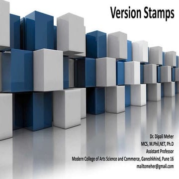 Version Stamps in NOSQL Databases | PPTX