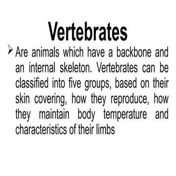 IGCSE Biology - classifying animals phylum vertebrates - five classes | ODP