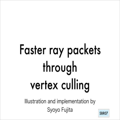Vertex Culling Illustration At Sbr07 Ppt