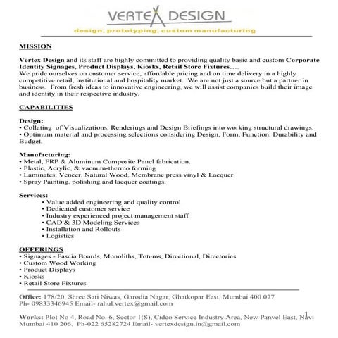 Vertex Design | PDF