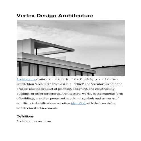 Vertex design architecture | PDF