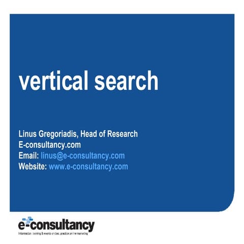 Vertical Search | PPT