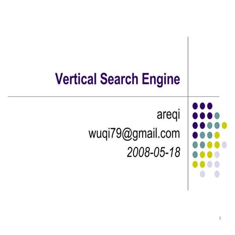 Vertical Search Engine | PPT