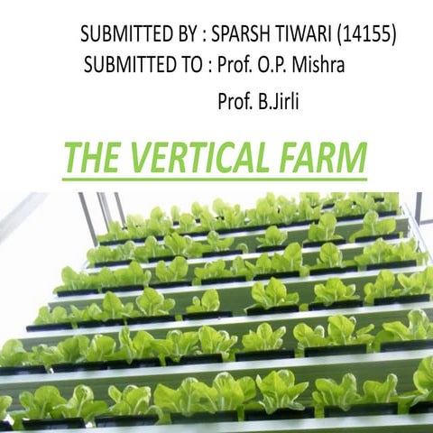 Vertical farming | PPTX