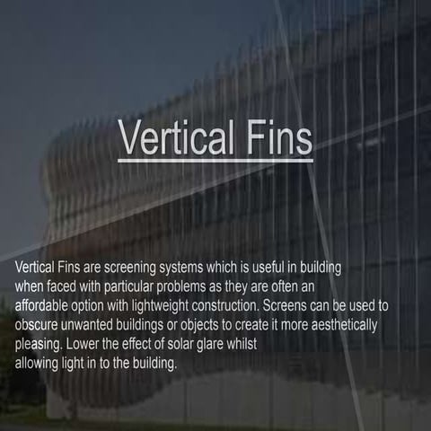 Vertical fins | PPTX