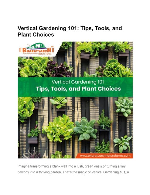 Vertical Garden | PPTX