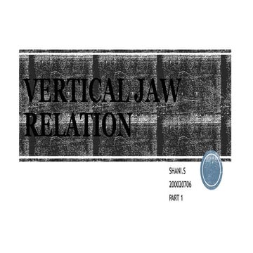 Vertical jaw relation in Complete Dentures- Kelly | PPTX