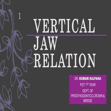 Vertical jaw relation in Complete Dentures- Kelly | PPTX