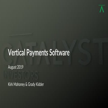 Vertical Payments Software Overview | PDF