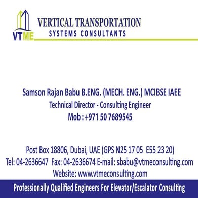 Vertical transportation card | PDF