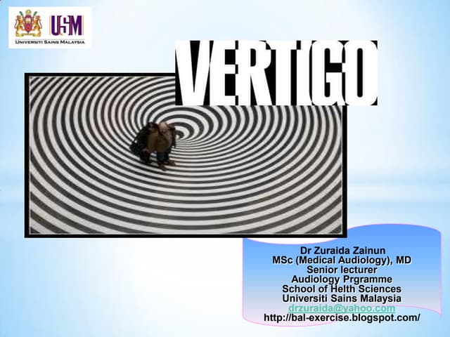 Approach to vertigo | PPTX
