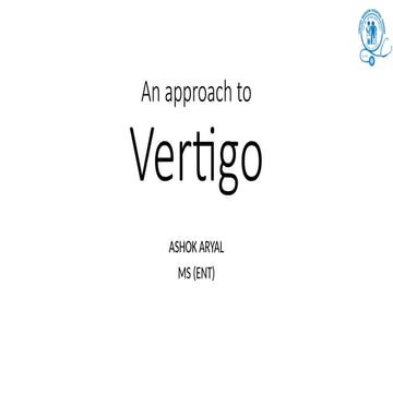 An approach to vertigo with flowchart algorithm | PPTX