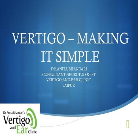 Vertigo - making it simple | PPT