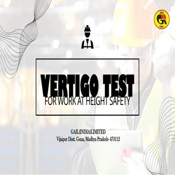 vertigo test for work at height identify acrophobia | PPTX