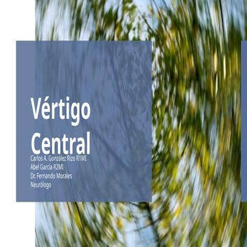 Vértigo central ...................pptx