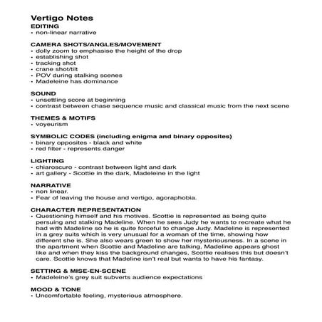 Vertigo notes | PDF