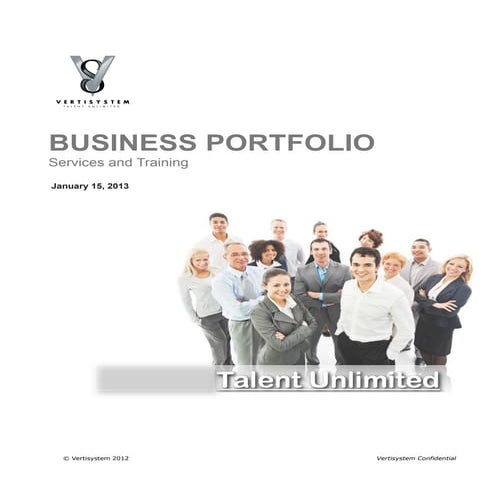 Vertisystem Business Portfolio Jan2013 | PDF | Computer Software and Applications | Computing